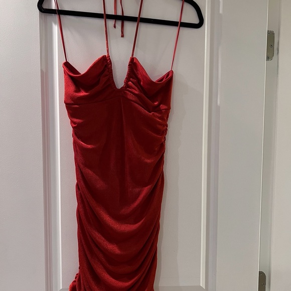 Dynamite | Dresses | Dynamite Ruched Halter Mini Dress | Poshmark